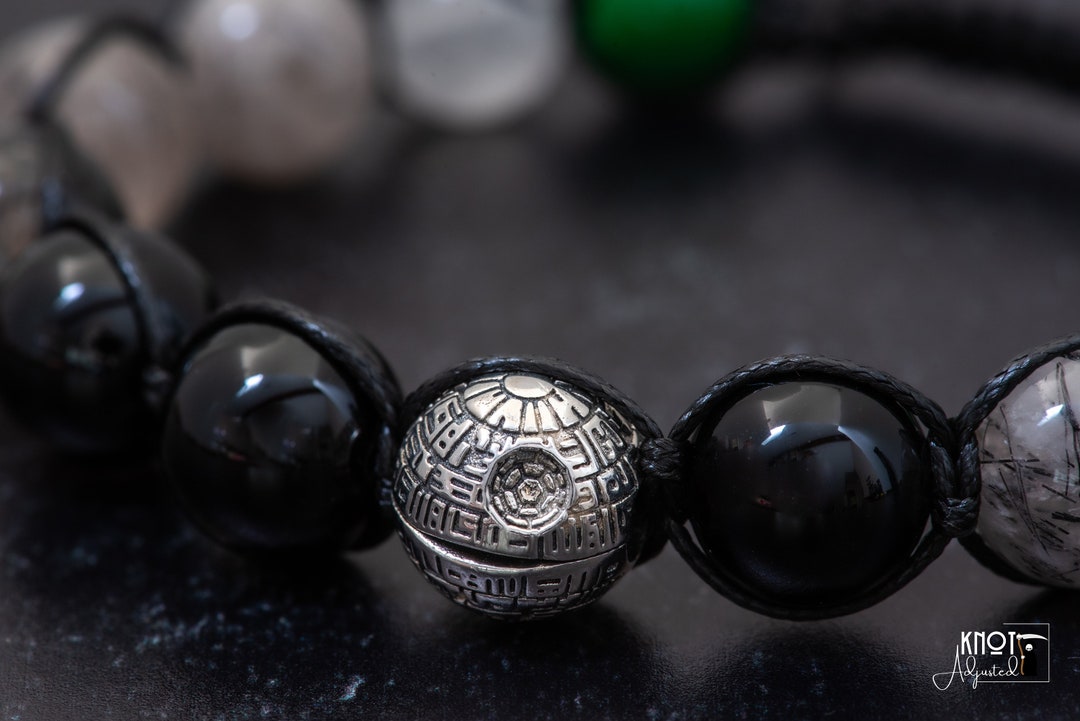 Quadanium - Death Star Charm, Black Tourmaline, Black Tourmaline Rutile ...