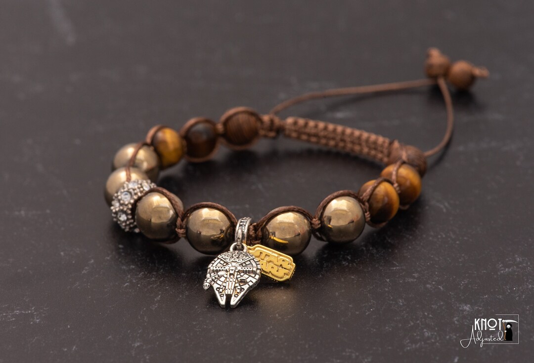 Bucket of Bolts - Millennium Falcon Charm, Gold Pyrite, Swarovski ...