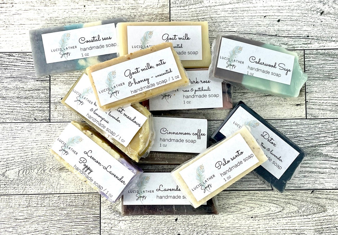 Soap Samples, Labeled Mini Soaps, Guest Soap Bars, Soap for Favors ...