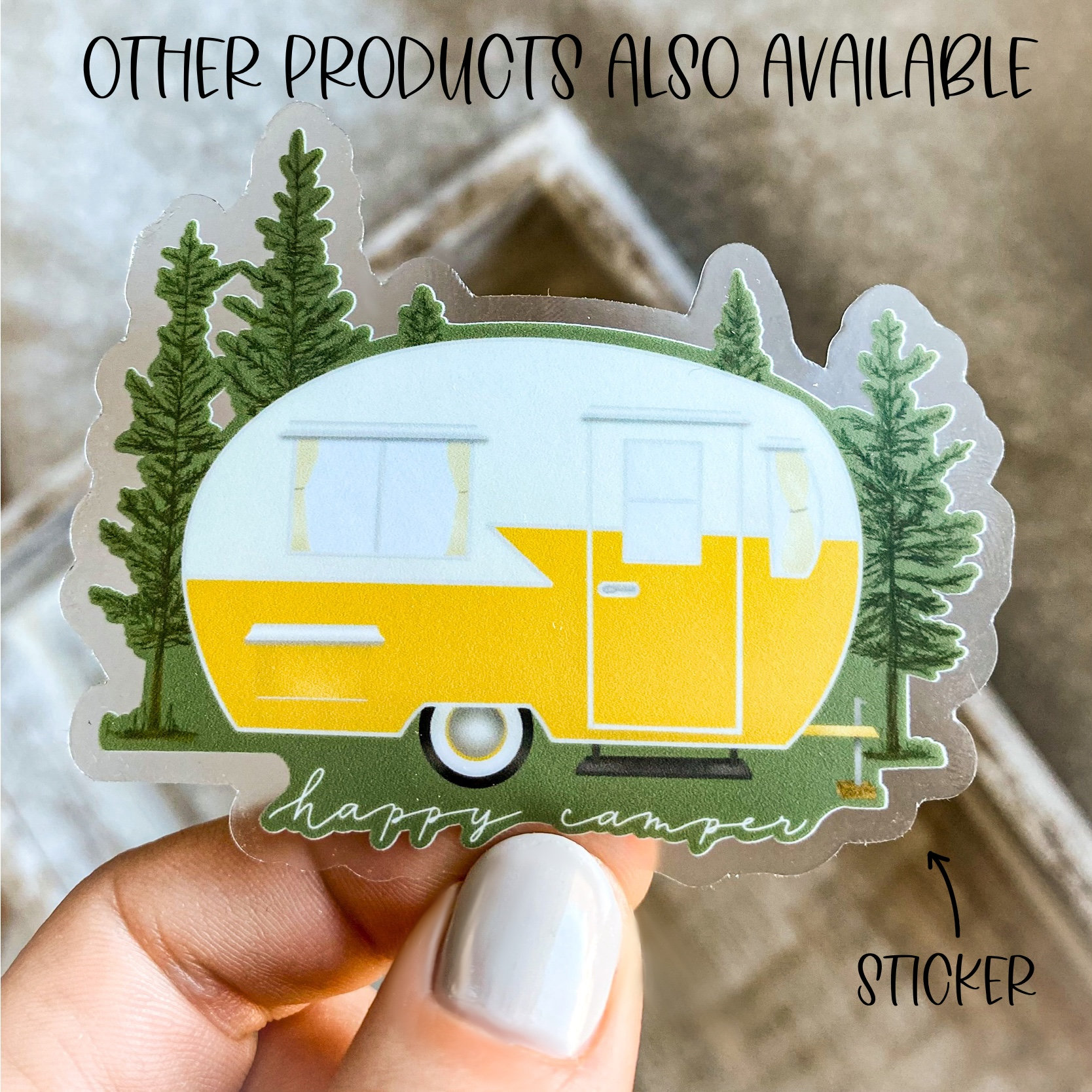 Happy Camper Magnet | Camping Magnet | Travel Lover Magnet - Etsy