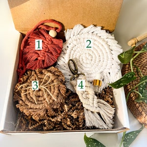 CUSTOM Macramé Gift Box | Macramé Gift Set | Boho Gift Set | Macramé ...