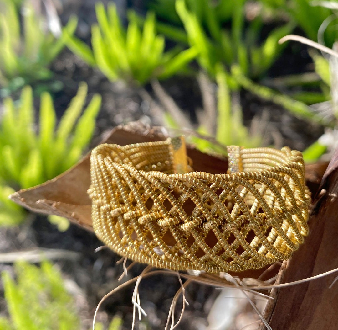 Golden Grass Bracelet - Etsy