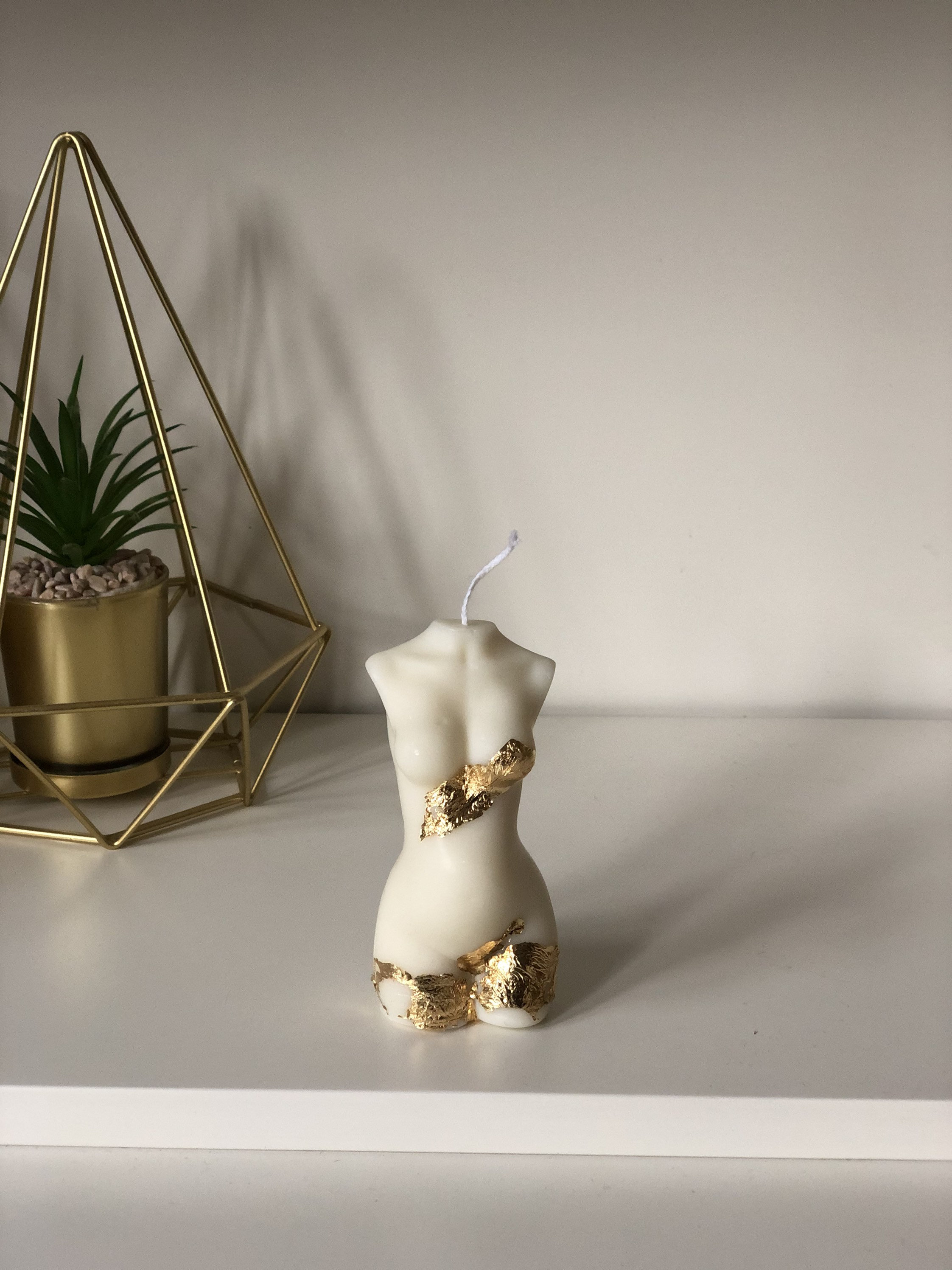 GOLDEN TRIO 3 Candles Body Woman Torso Curvy Soy Wax Sizes - Etsy