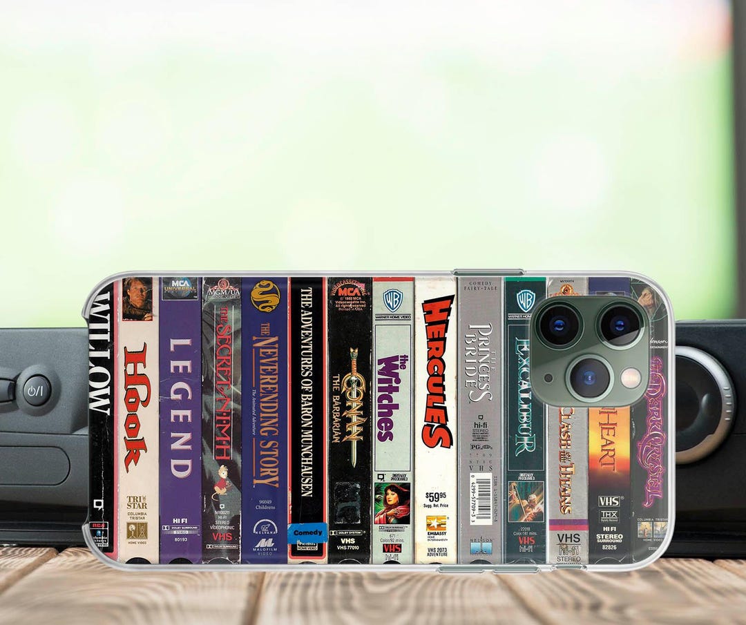 80s Horror VHS Stack Case for iPhone 17 16 14 13 12 Pro Max Plus Action ...