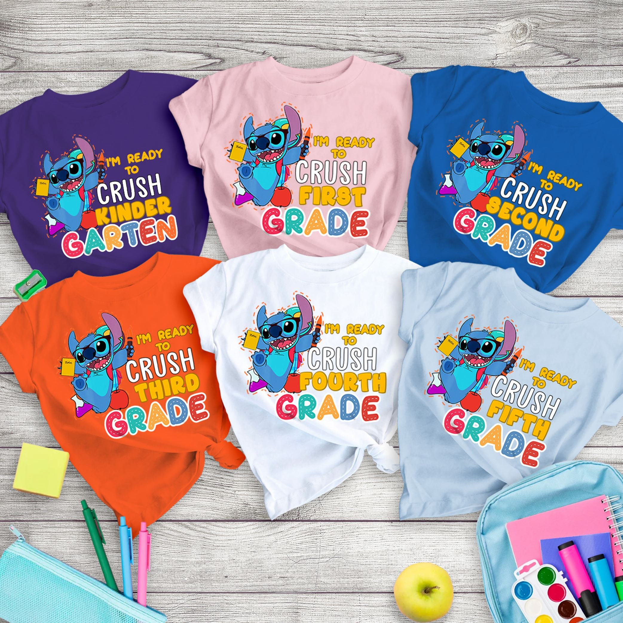 Stitch Disney First Day School Shirt, Disney Stitch Back To School Shirt