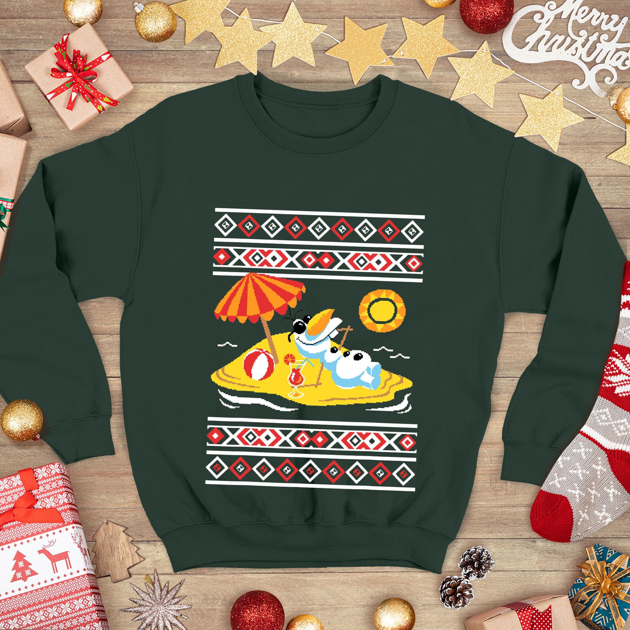 Frozen Olaf In Summer Holiday Ugly Sweater, Disney Olaf Summer ...