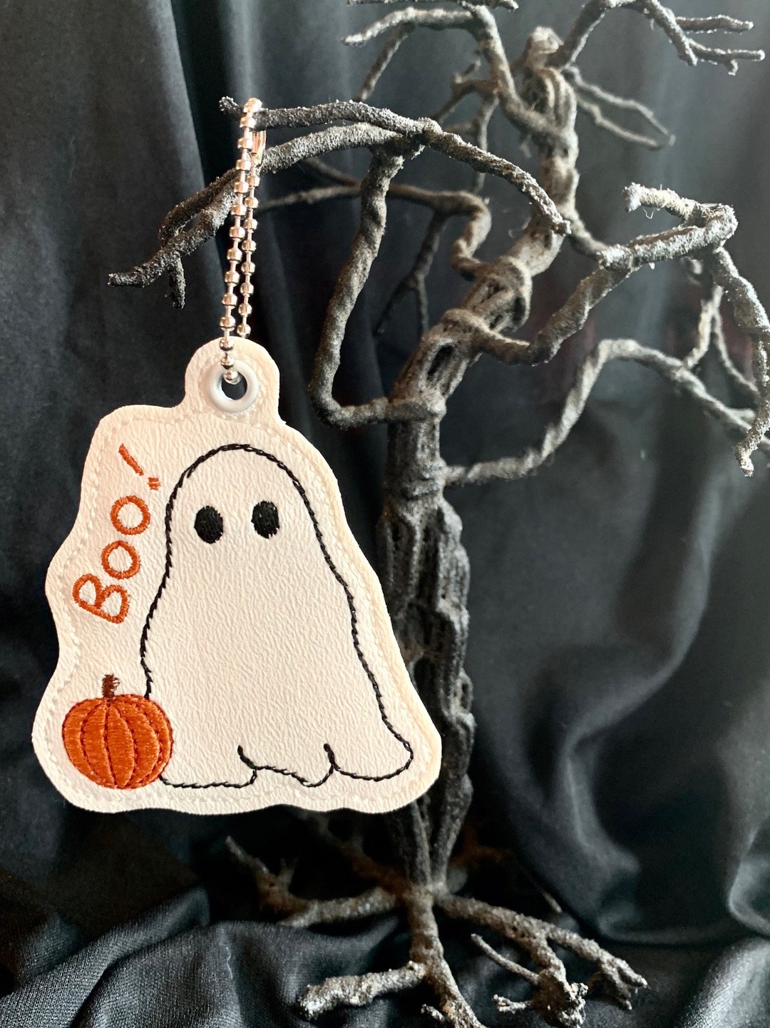 Boo Key Fob and Snap Tab - Etsy