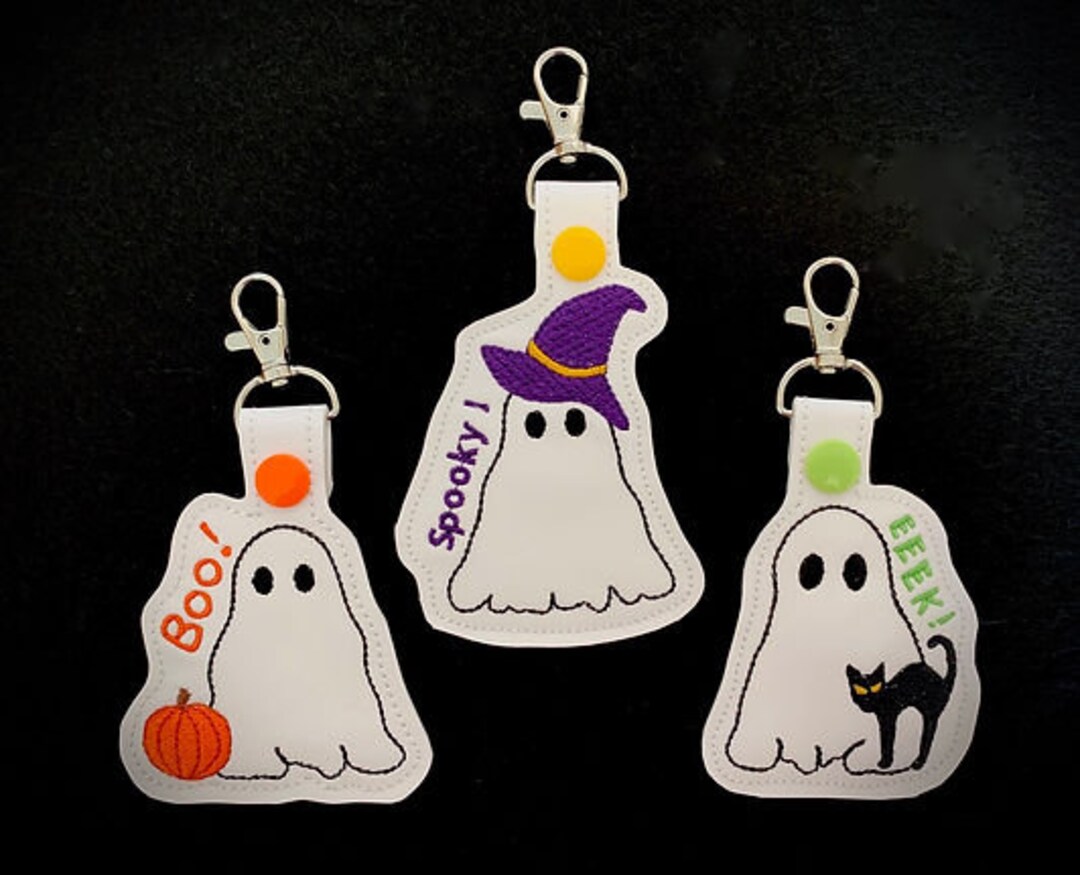 Ghost Key Fob and Snap Set - Etsy