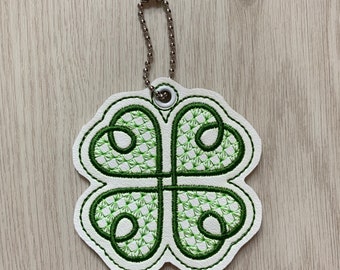 Christmas Tree Blub Vintage Snap Tab Key Fob ITH Machine Embroidery ...