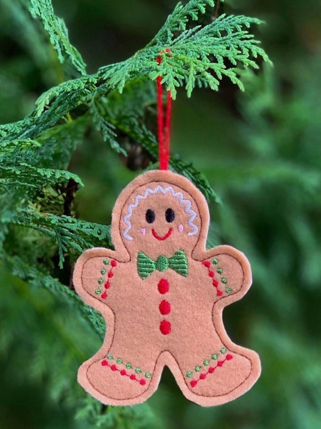 Gingerbread Man Ornament - Etsy