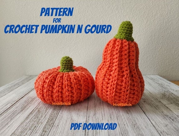 Pattern for Crochet Pumpkin and Gourd PDF Download Pattern - Etsy