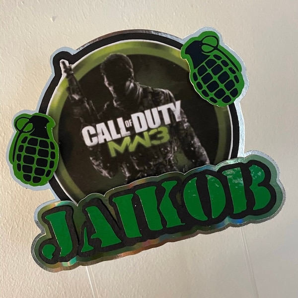 Call of Duty Cake Topper - Etsy