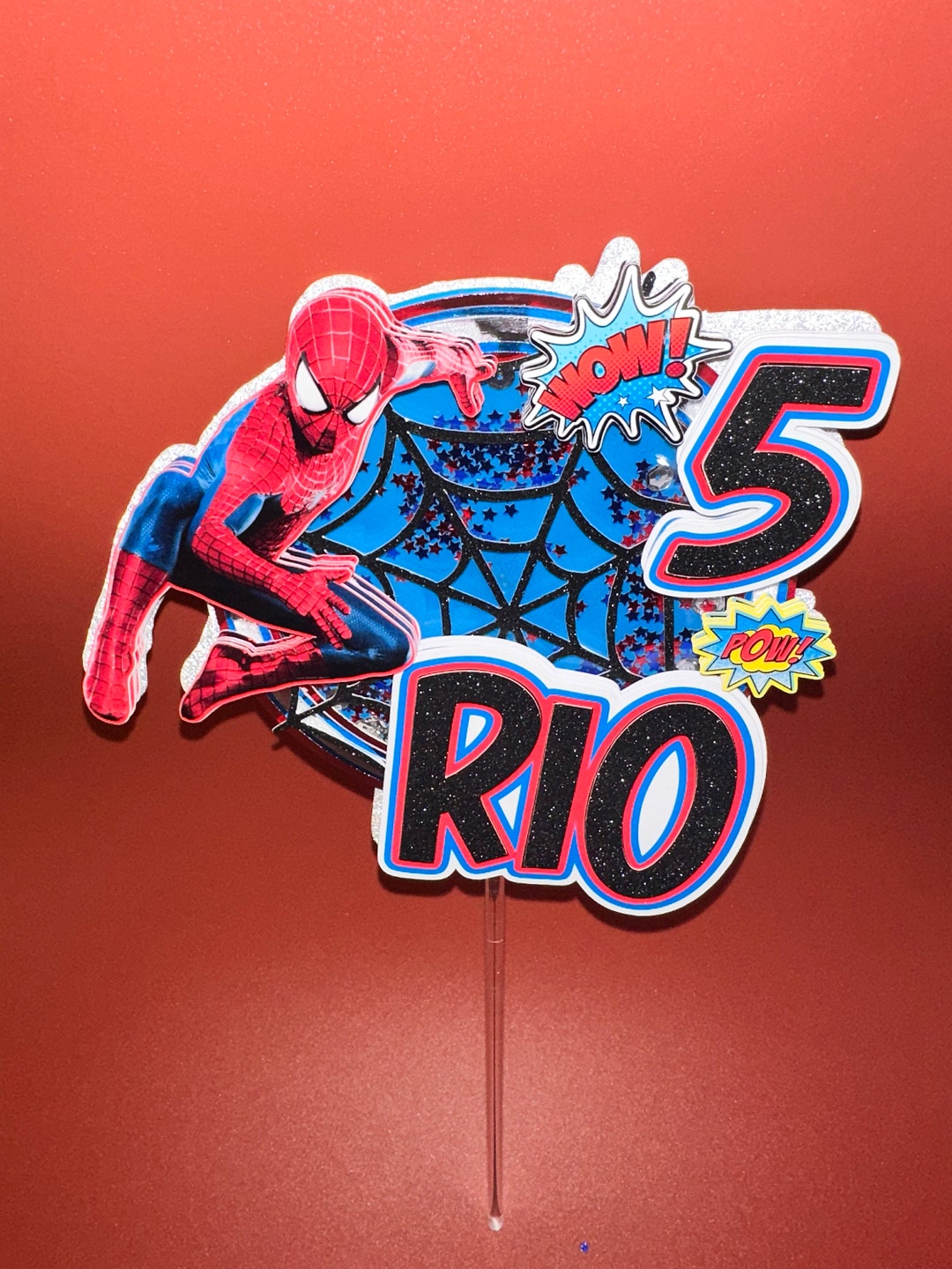 Spider-man 3D SHAKEABLE Cake Topper - Etsy