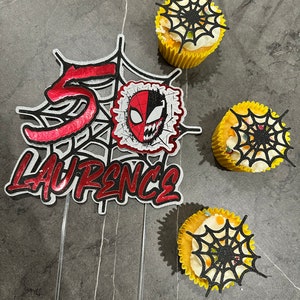 Spider Web Cupcake Toppers - Etsy