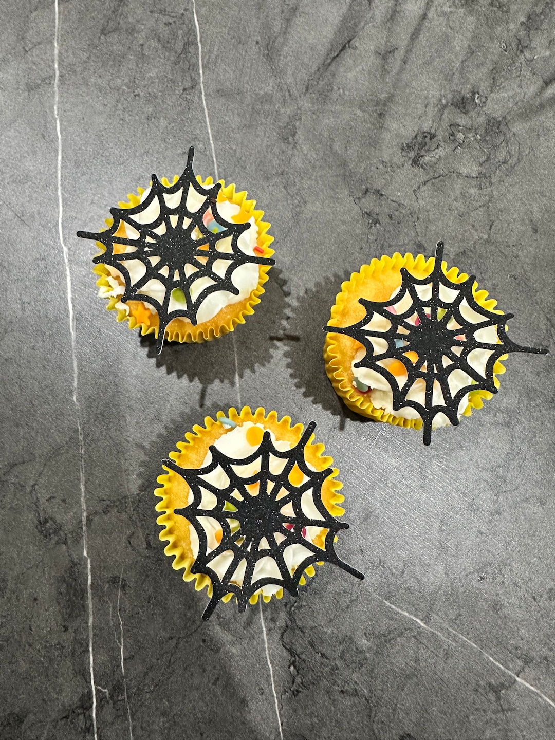 Spider Web Cupcake Toppers - Etsy