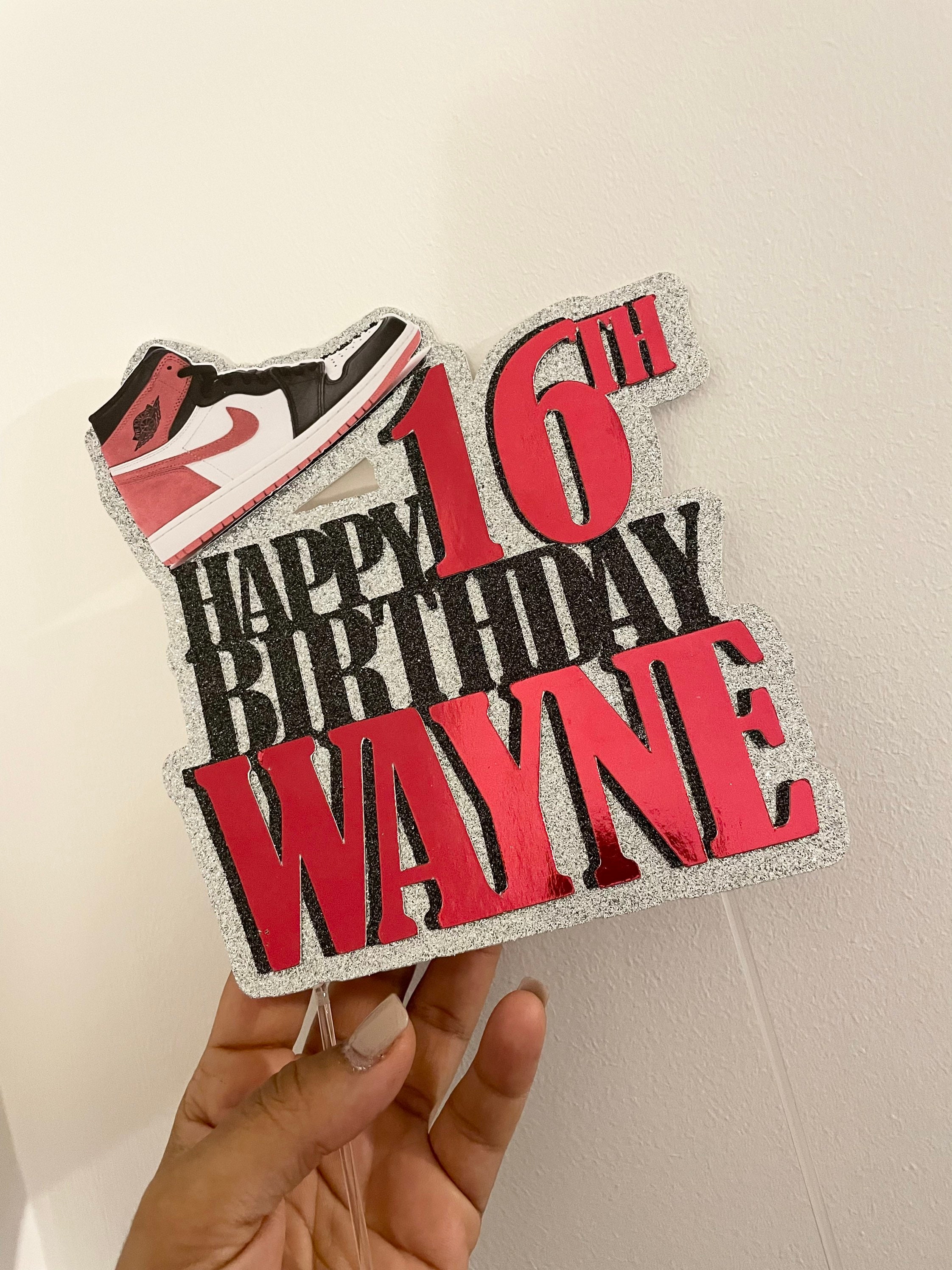 Jordan Sneaker/trainer Cake Topper - Etsy