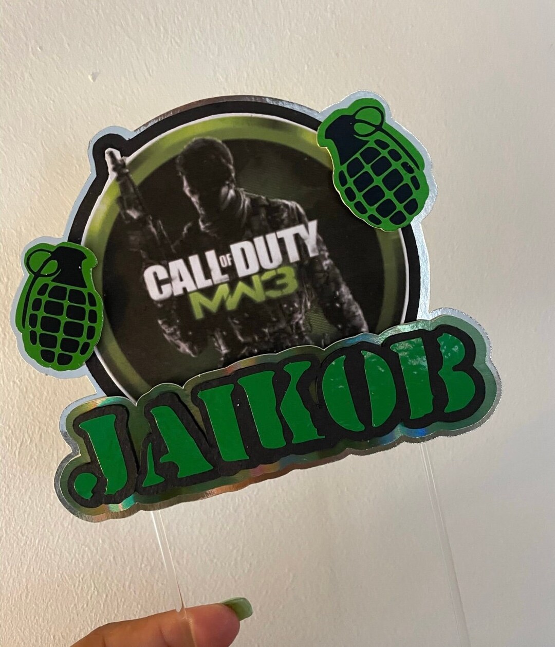 COD Themed Cake Topper - Etsy