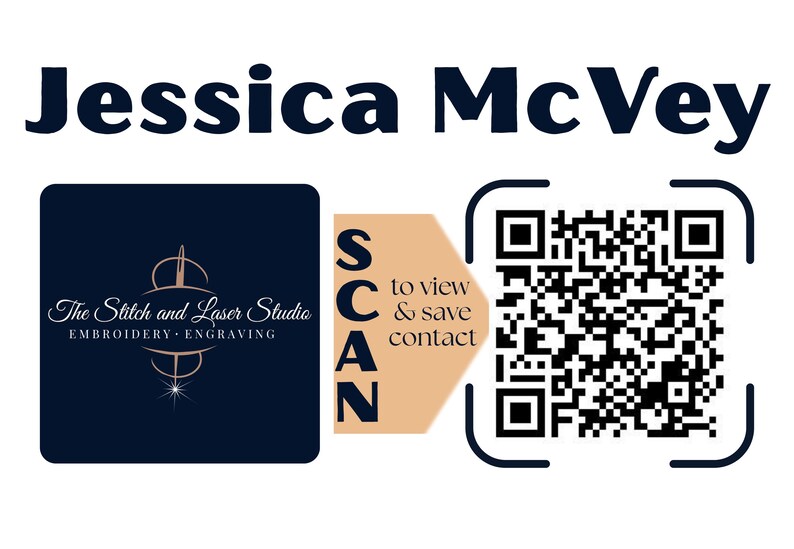 Digital Vcard Template Canva | QR Code Business Card | Editable Virtual ...