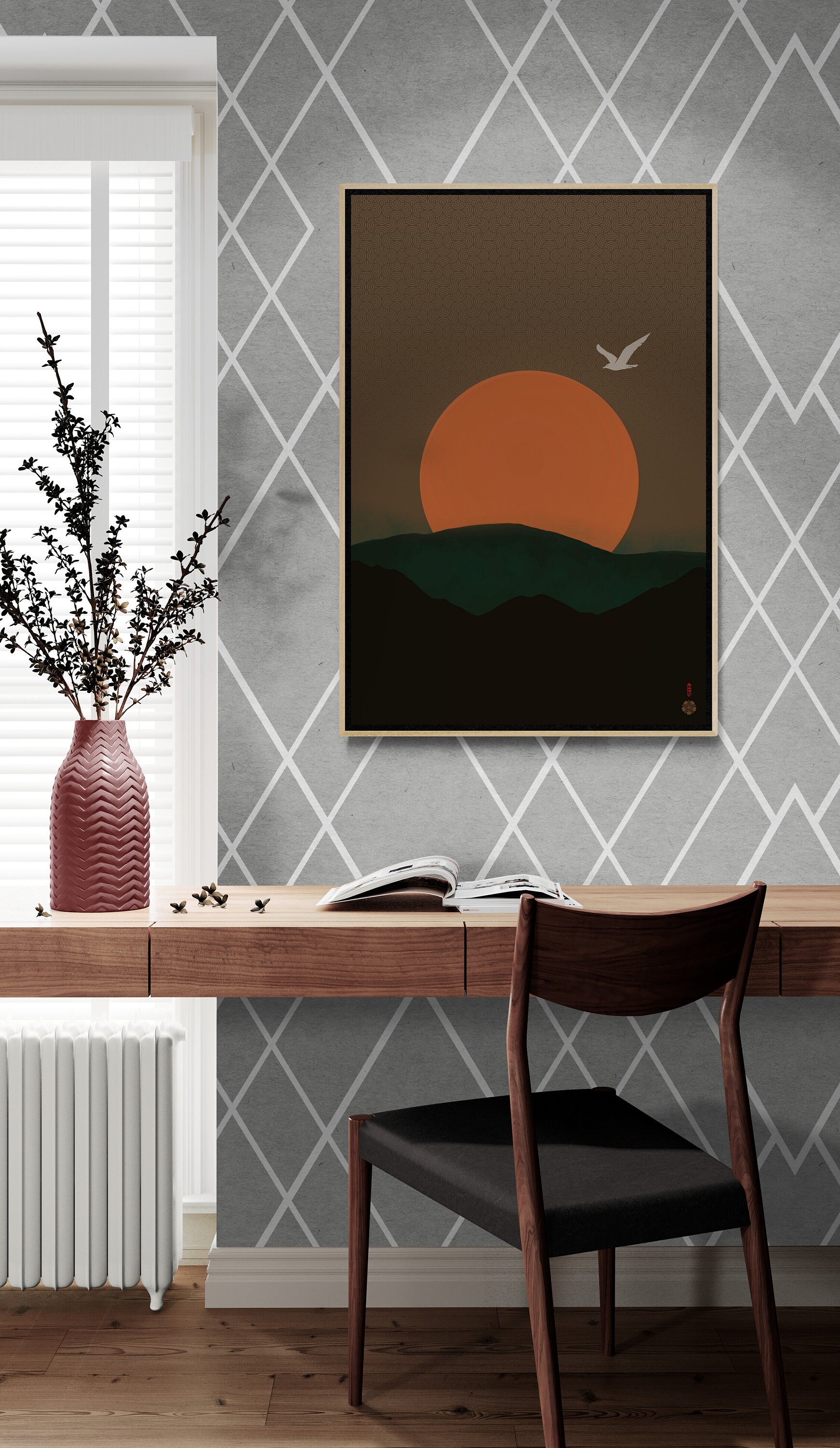 Japandi Art Print | Zen Artwork | Gallery Wall Art | Japan Woodblock ...