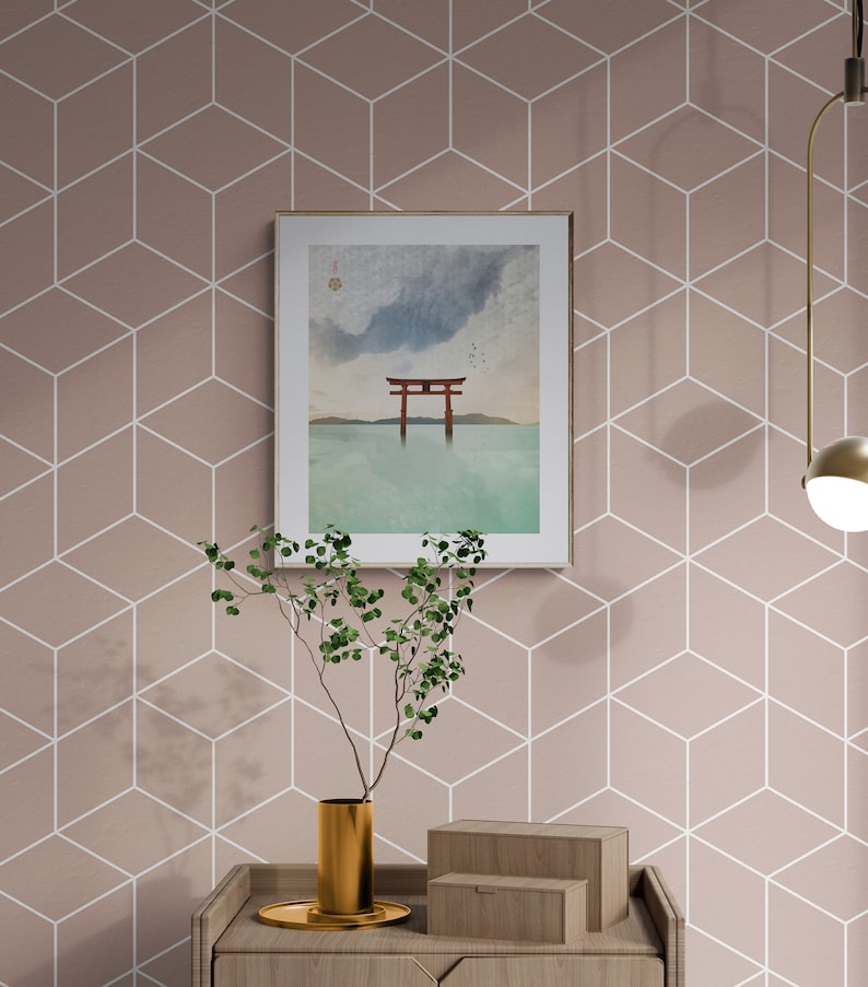 Torii Japanese Art Print, Japan Wood Block, Japan Wall Art, Japan ...