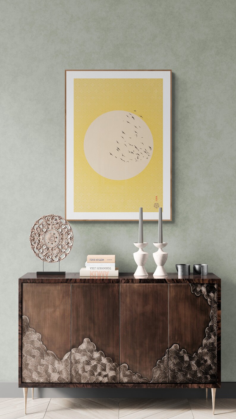 Japandi Art Print Zen Artwork Gallery Wall Art Japan Woodblock Print ...