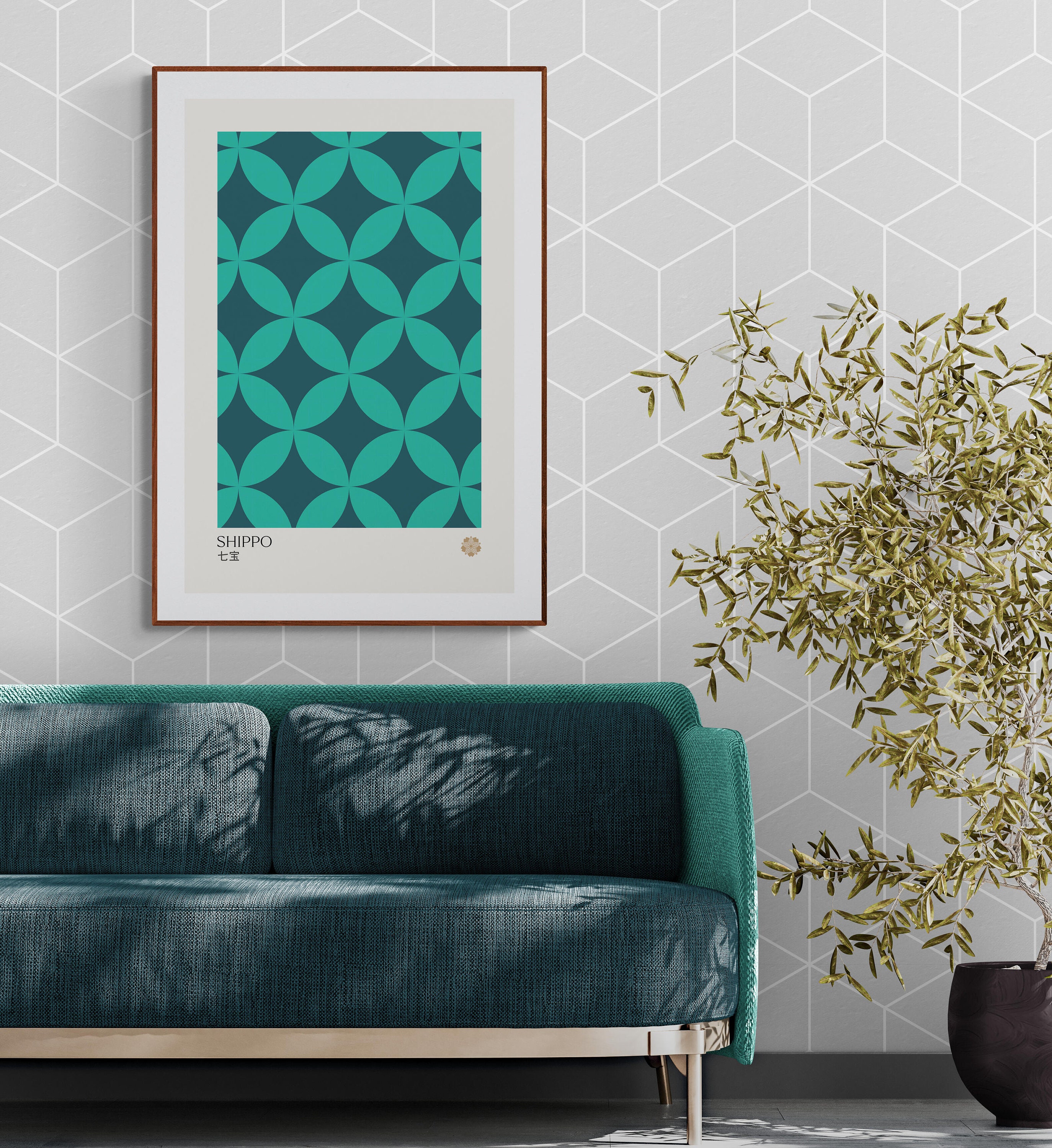 Shippo - Japanese Pattern, Wagara, Japandi Wall Art, Digital Download ...