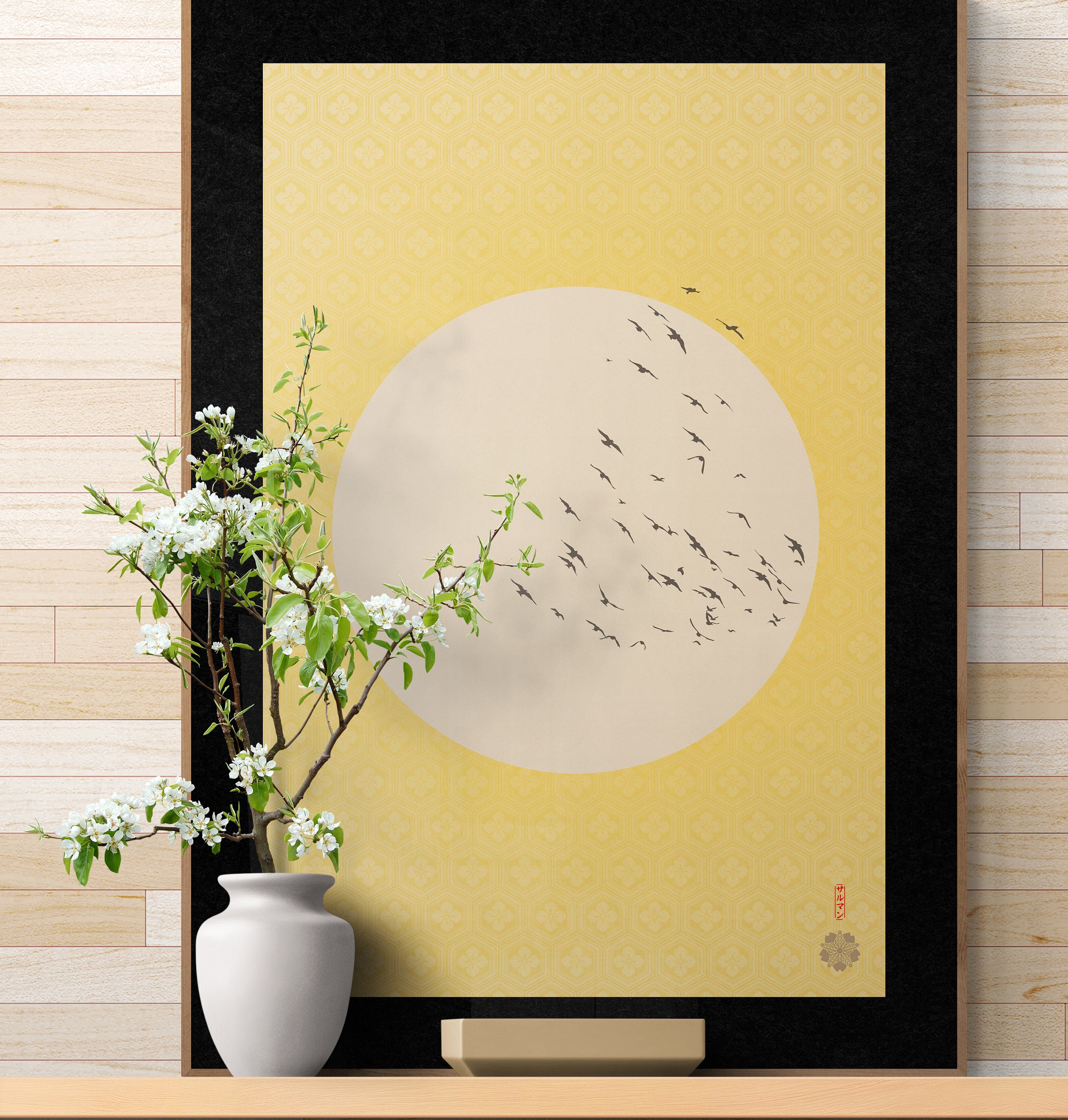 Japandi Art Print Zen Artwork Gallery Wall Art Japan Woodblock Print Minimalist Artwork Japanese ...