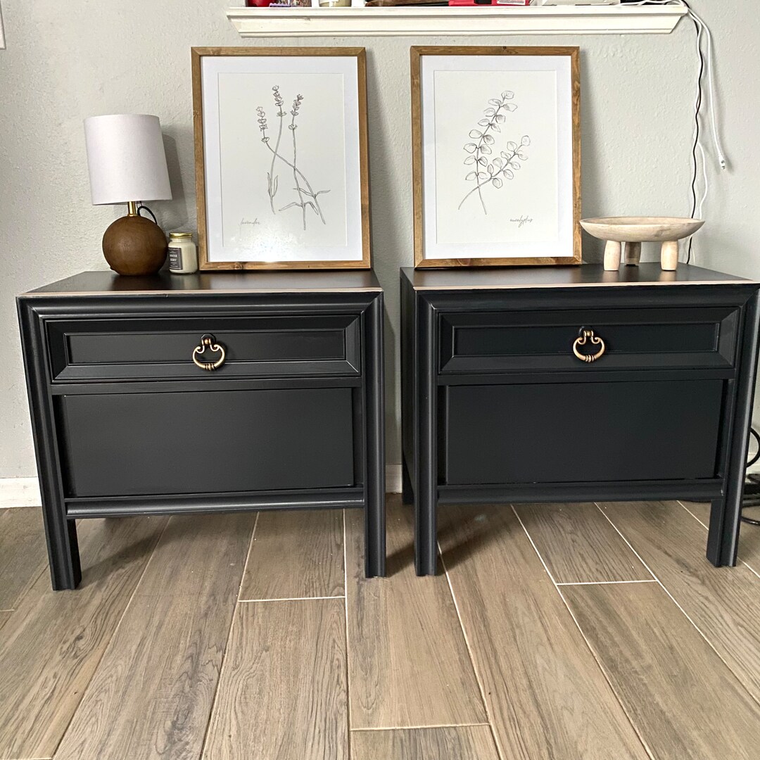 Basic Witz MCM Modern Night Stand Set | MSG for SHIPPING Quote - Etsy