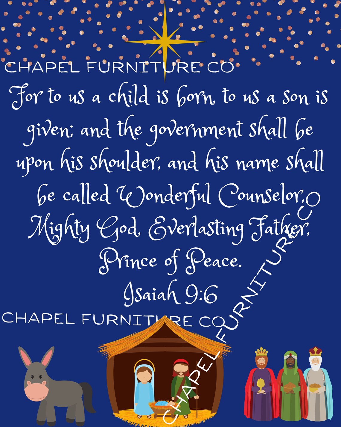 Isaiah 9:6 Christmas Cards Printable Christmas Gift | Etsy