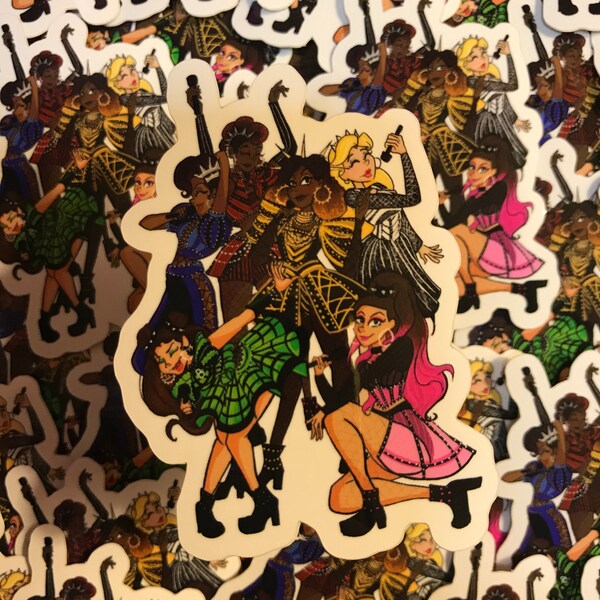Six the Musical Stickers - Etsy