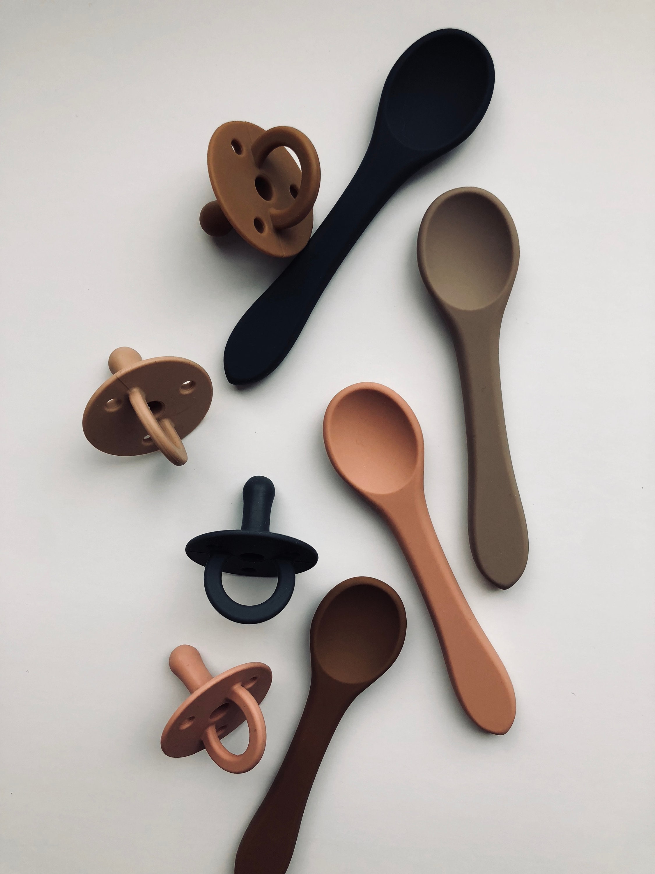 Baby Spoons Eco-friendly and Food Grade Silicone Baby | Etsy