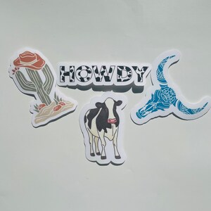 Western Sticker Pack, Choose Your Stickers, Waterproof - Etsy