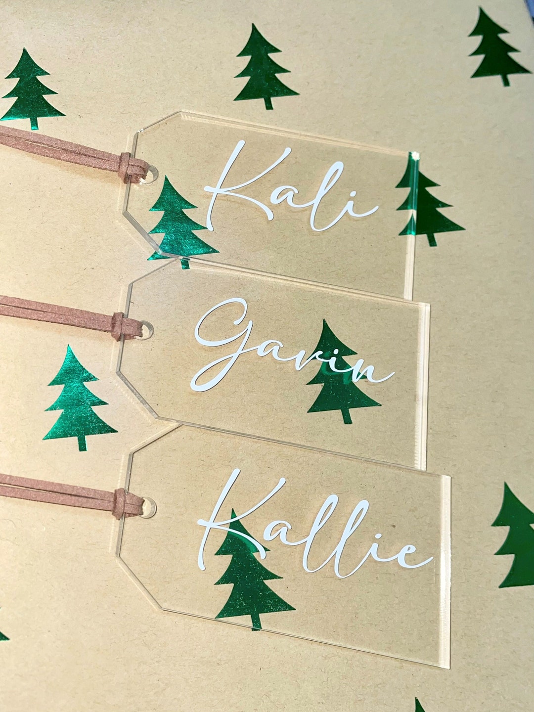 Personalized Acrylic Gift Tags - Etsy