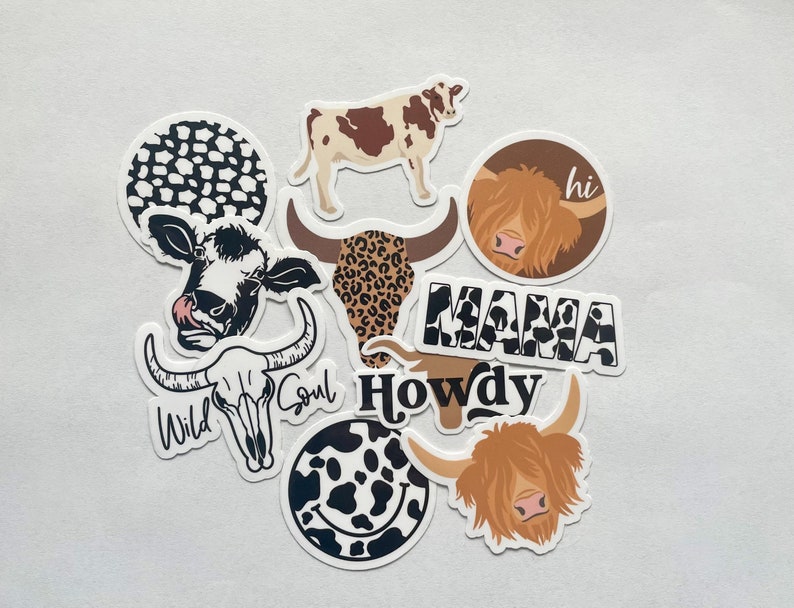 Western Sticker Pack Choose Your Stickers Waterproof - Etsy