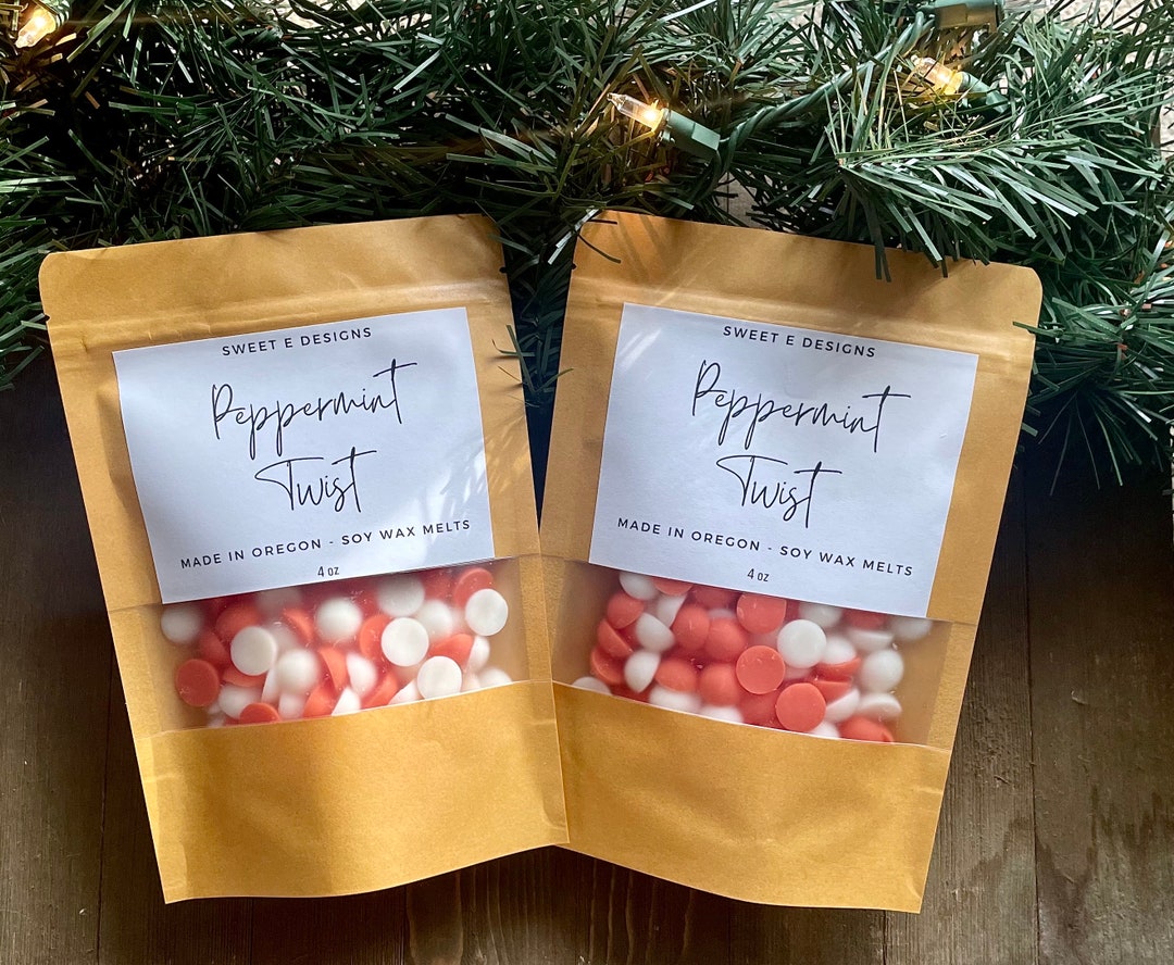 Peppermint Twist Wax Melt Dots Wax Melt Scoopies Peppermint Wax Melts ...