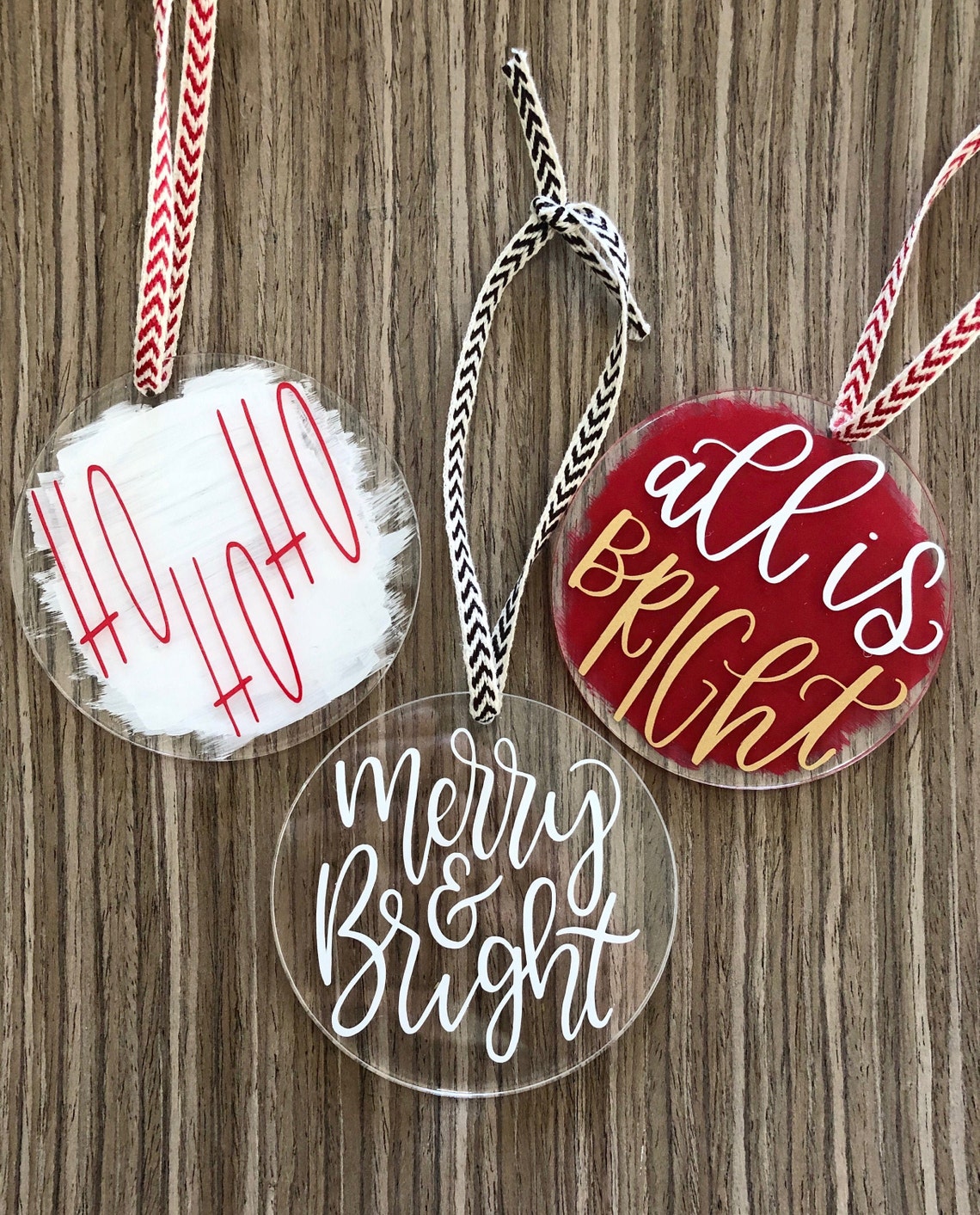 Acrylic Christmas Ornaments - Etsy