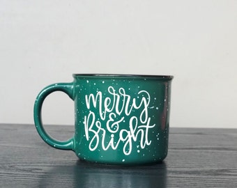 Merry and Bright Mug - Etsy