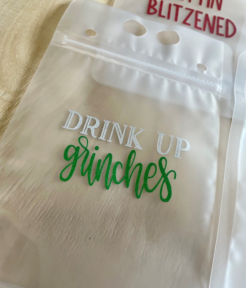 Christmas Adult Drink Pouches - Etsy