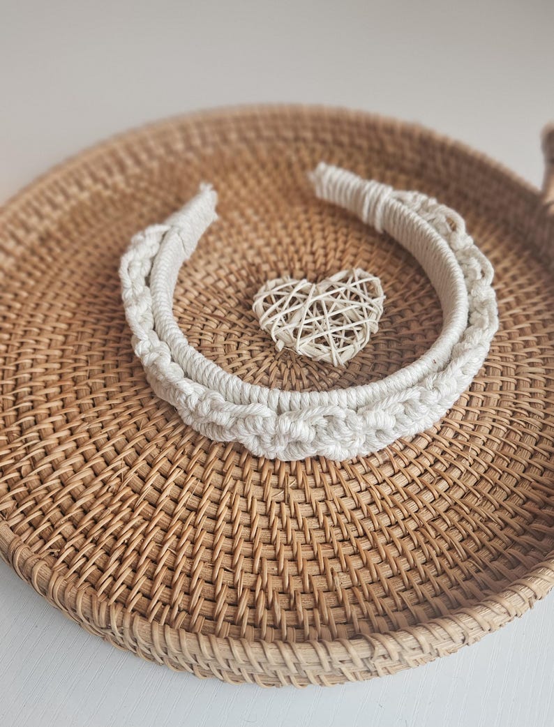 Macrame Diamond Headband I Macrame Headband I Boho Headband I Hippie ...