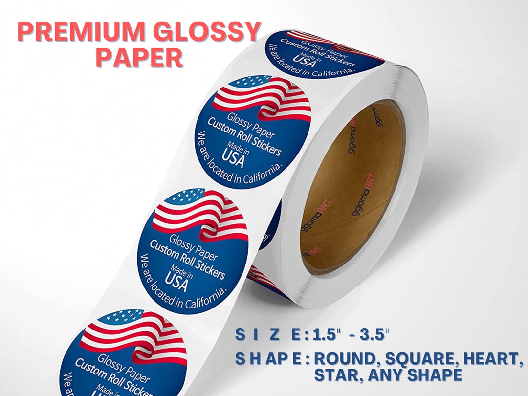 100+ Custom Labels on Roll Premium Premium Paper Glossy Labels - Custom ...