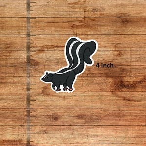 Cute Skunk Sticker | Vinyl Sticker | Hand-drawn, Waterproof, Multiple ...