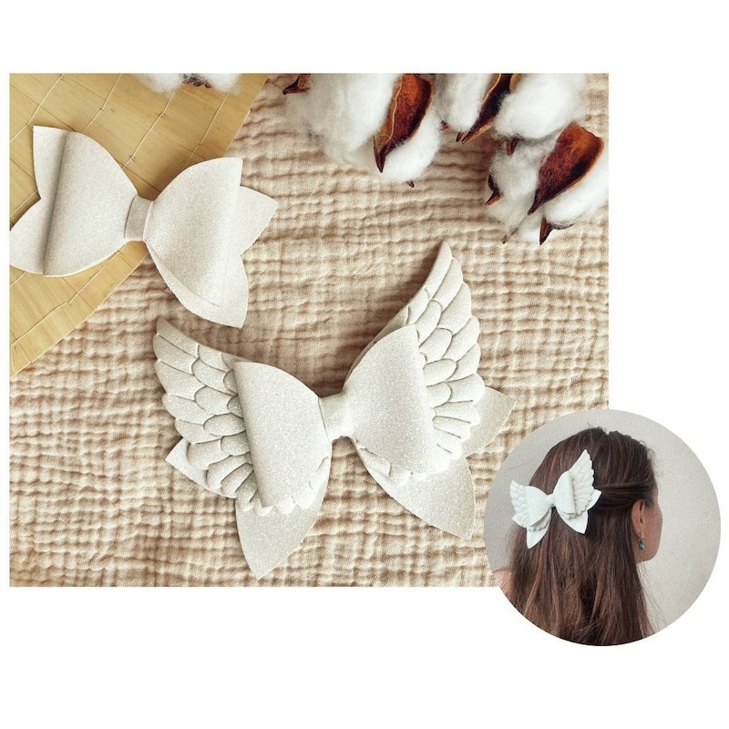 White Angel Wing Hair - Etsy
