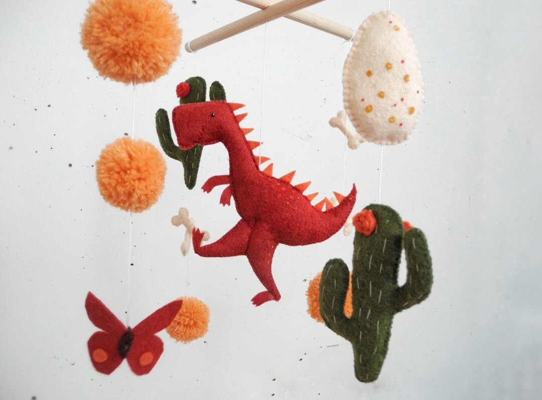 Dinosaurs Mobile Tyrannosaur Rex Mobile Terracotta Nursery - Etsy