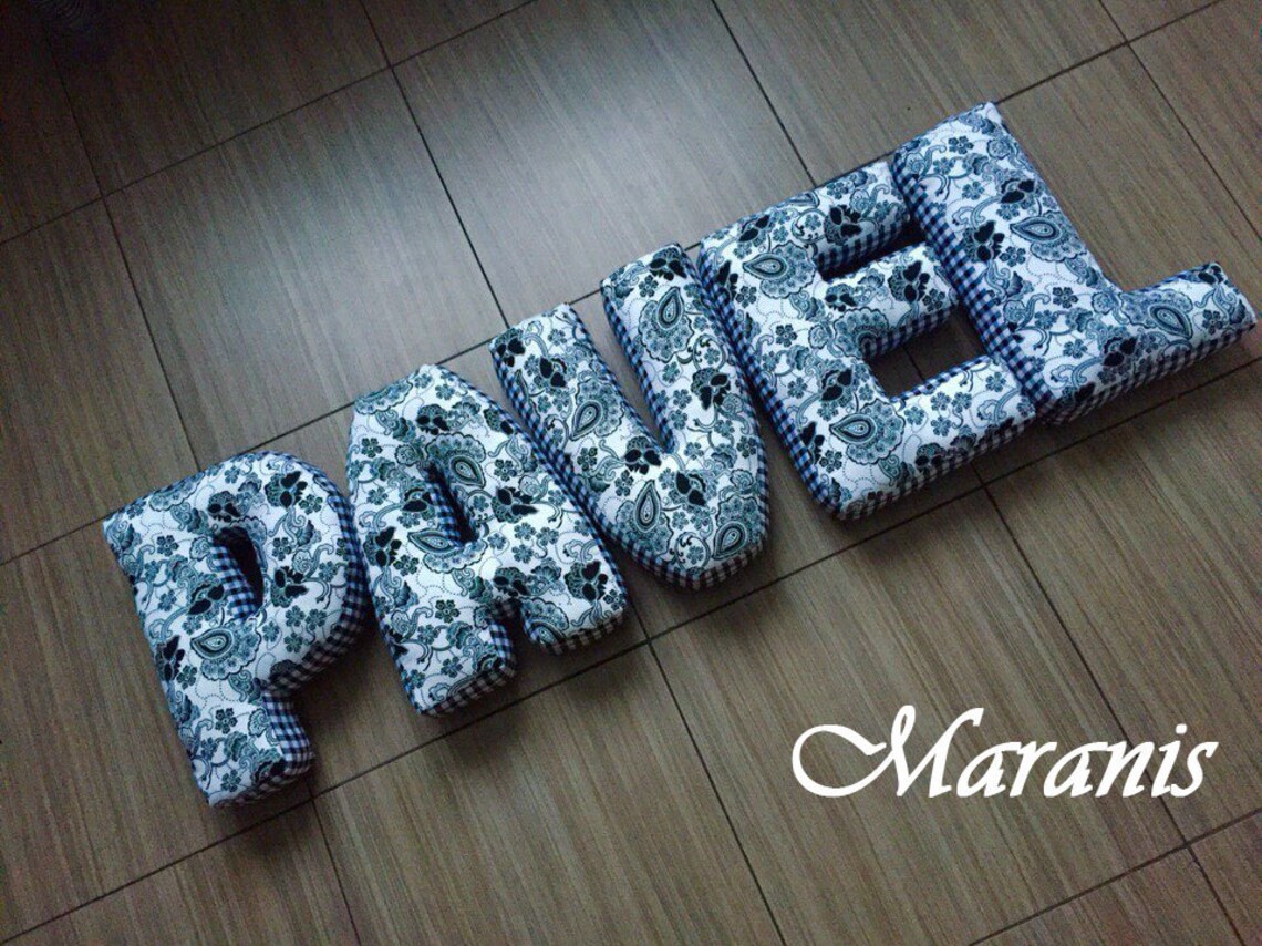 Soft Letter Pillows Patternpdf Alphabet Nursery Decor | Etsy