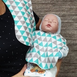 Baby Apron Pattern, 2 in 1, Burp Cloth Diy, Bib Pattern, Toddler Bib ...