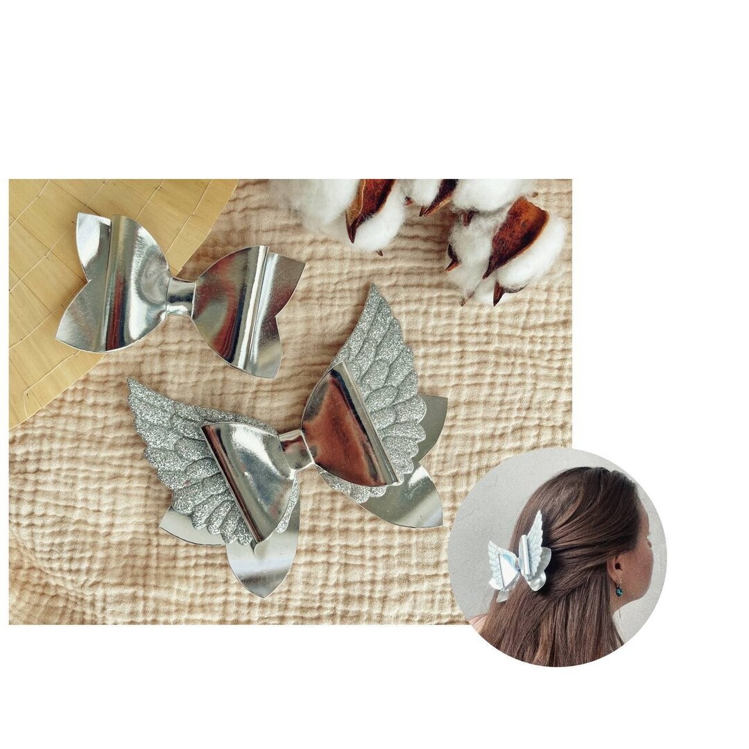Angel Hair Bow, Angel Wings, Heaven, Angel Wing Bow, Sparkly Hair Bow ...