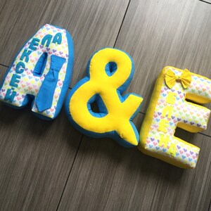 Soft Letter Pillows Pattern,pdf, Alphabet Nursery Decor, English ...