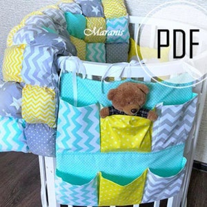 Crib Organizer / Cot Organizer / Toy Basket / Toy Storage / - Etsy