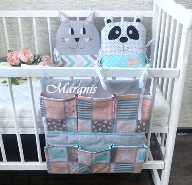 Crib Organizer / Cot Organizer / Toy Basket / Toy Storage / - Etsy