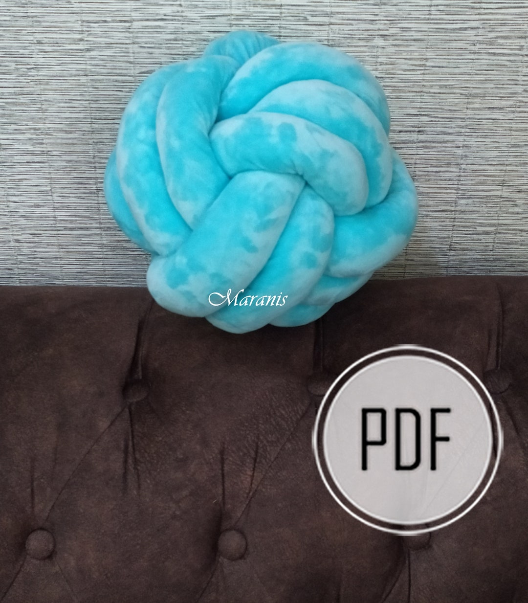 Braided Pillow Diy/braid Cushion/knot Cushion/sofa Pillow Pattern/sofa ...